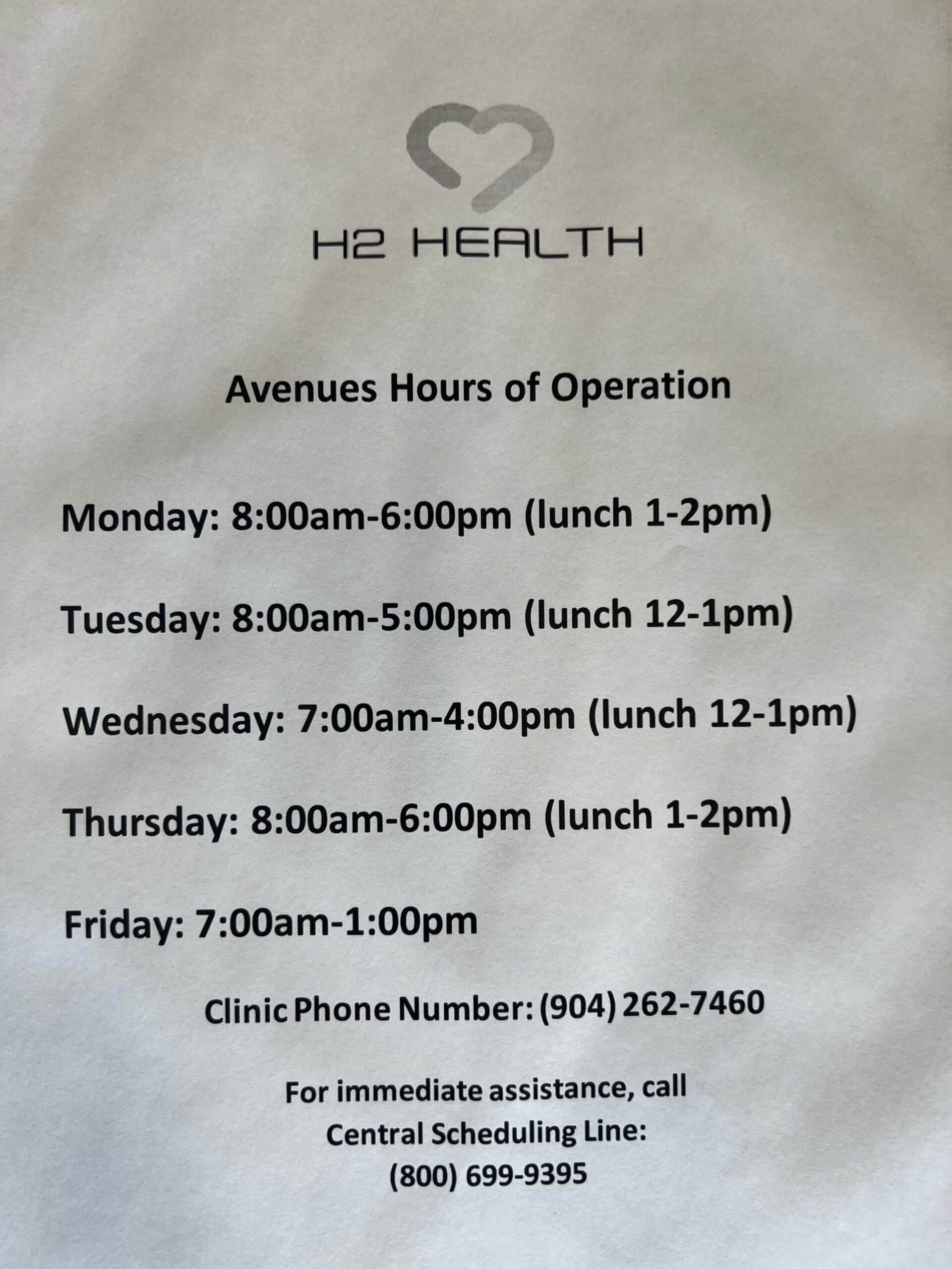 Physical Therapy at the Avenues in Jacksonville, FL | H2 Health